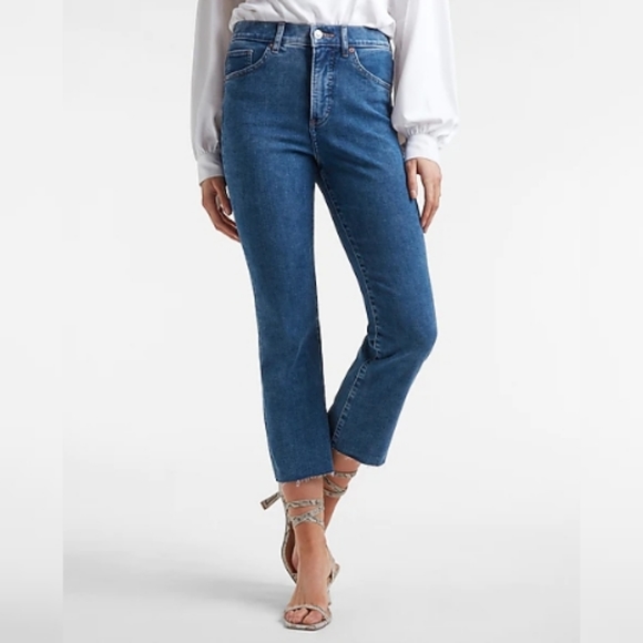Express | Jeans | Express High Rise Cropped Flare Jeans | Poshmark